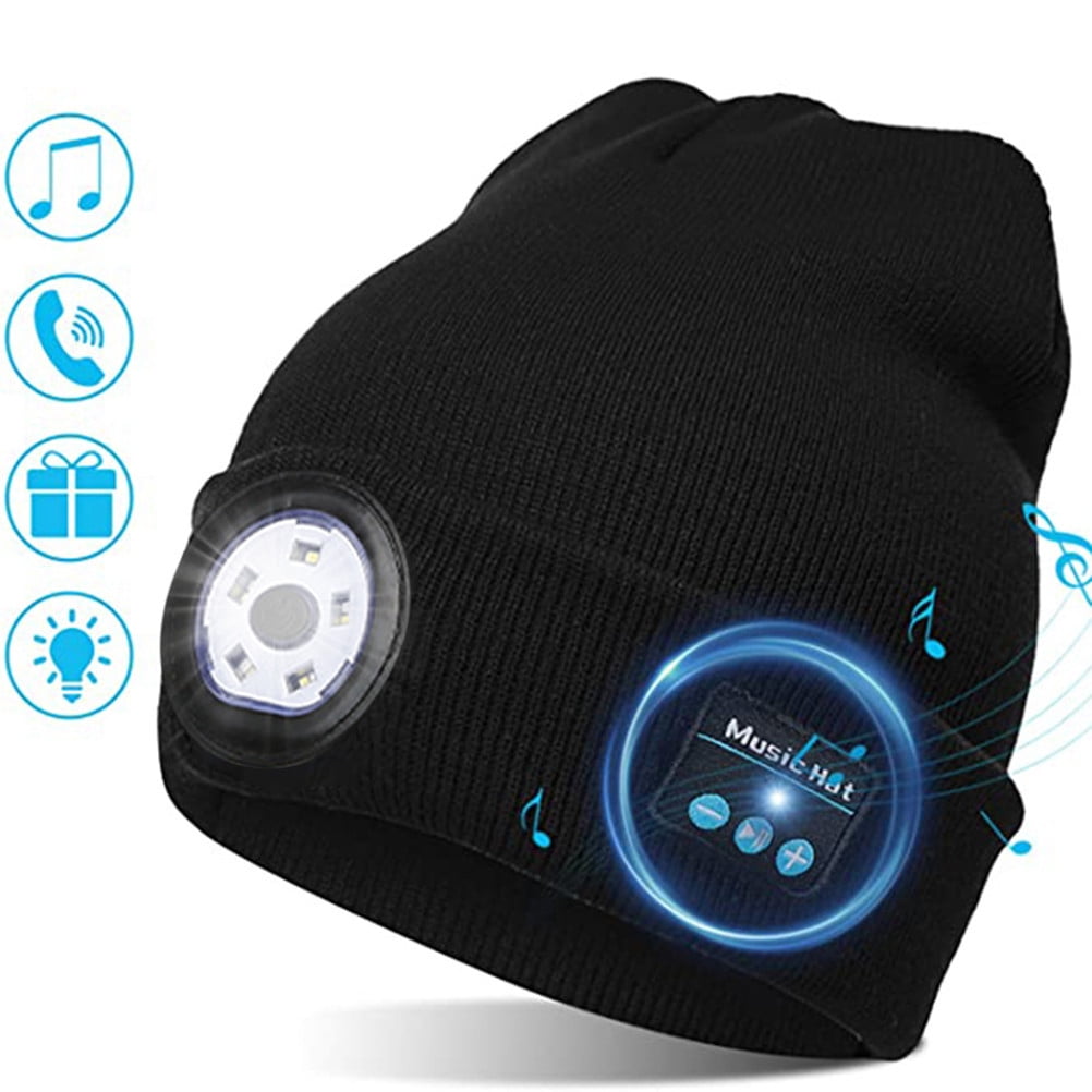 Click here for Meetca Bluetooth 5.0 Led Beanie Hat With Led Light... prices