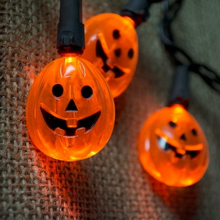 Electric Plug-In String Lights Halloween String Lights 20 LED Lit ...