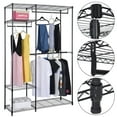 Costway Portable Wardrobe Closet Organizer 48''x18''x71'', Free ...