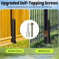 Fence Post Repair Kit (2-Pack) - Heavy Duty Steel Brackets to Fix ...