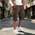 CAIVO Men Cargo Shorts With Straight Leg Pockets Drawstring Casual ...