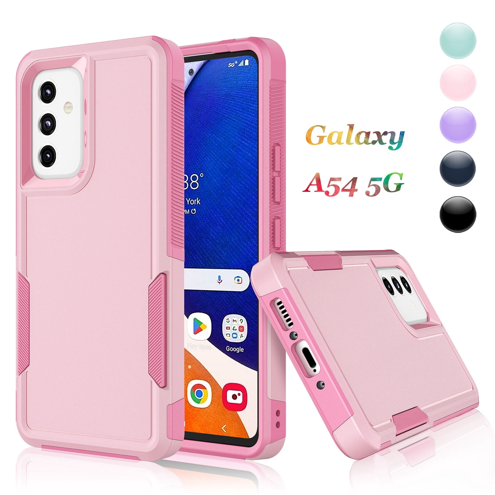 Case for Galaxy A54 5G 6.4 inch, 2 in 1 Hard PC Phone Case for Samsung ...