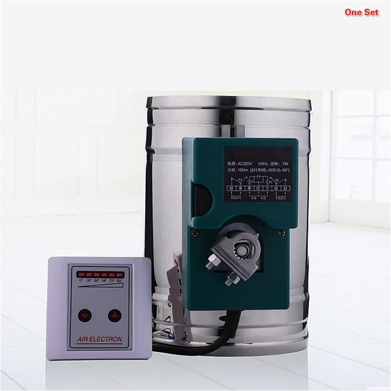 AC220V DC24V Air Damper Valve HVAC Valve Motorized Damper With 16Nm ...