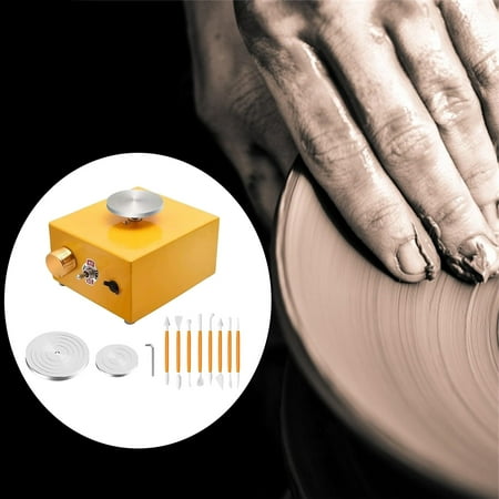 Mini Pottery Wheel Turntable Tabletop Pottery Machine Tabletop Electric ...