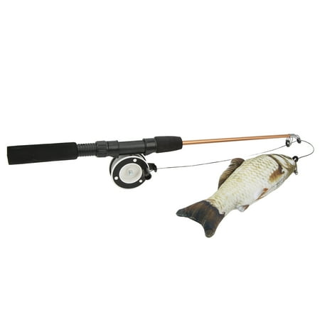 Fish Telescopic Cat Stick,Funny Cat Stick Realistic Fishing Rod Cat Toy ...