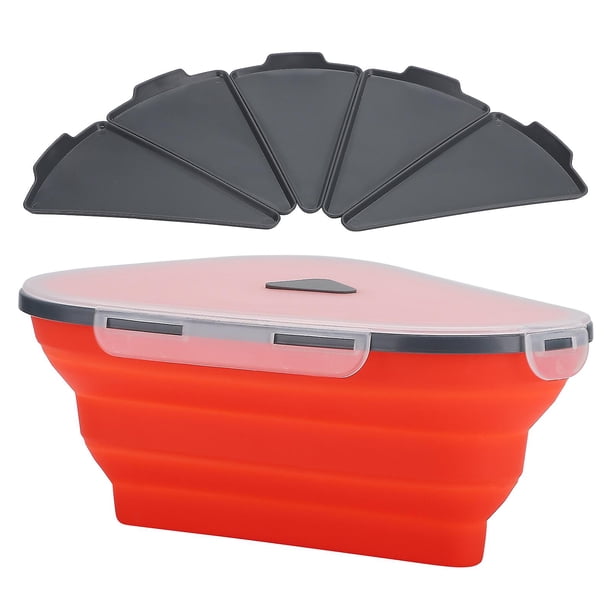 Reusable Pizza Pack Container Box Foldable Triangular Pizza Storage ...