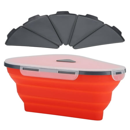 Reusable Pizza Pack Container Box Foldable Triangular Pizza Storage ...