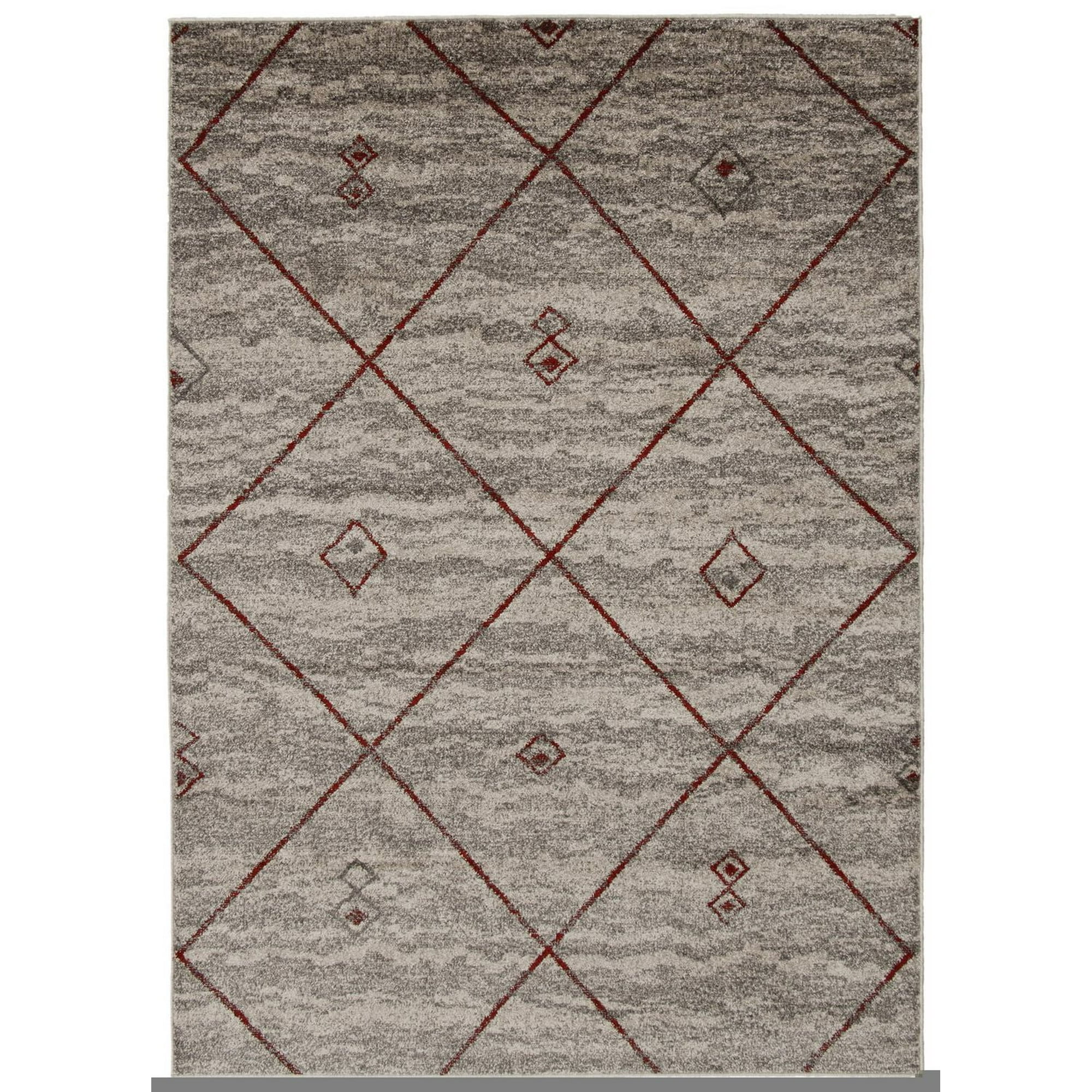 Click here for Ecarpet Devos Ivory/Red Rug 4 Ft X 6 Ft prices