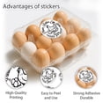 1set Adhesive Label Waterproof PET Stickers Set Chook DIY 225x225mm ...