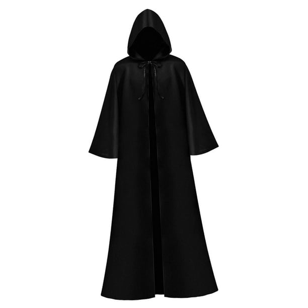 Halloween Cloak, Masquerade Dress up, Cowl Full Length Long Cape ...