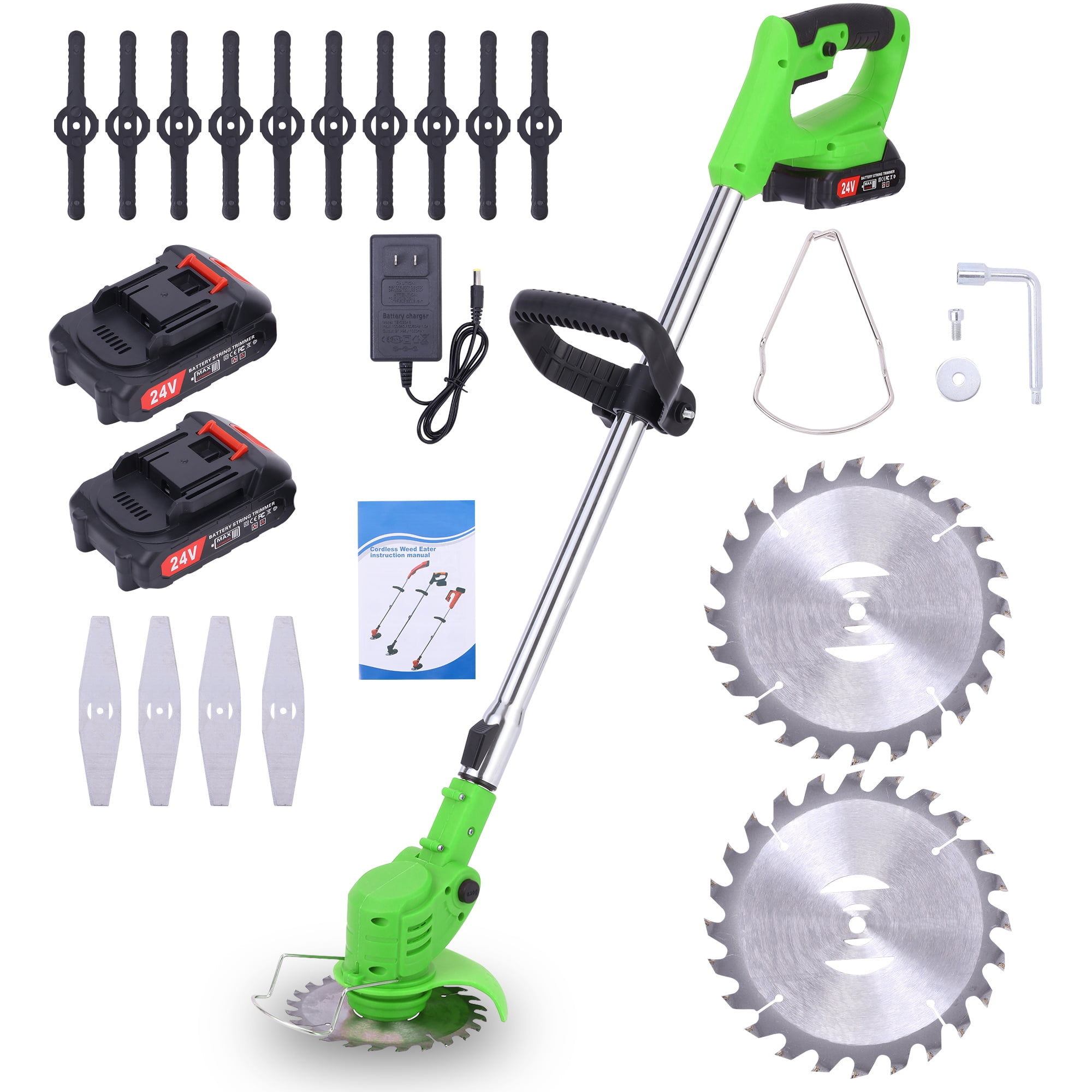 Portable Electric Cordless Grass Trimmer, Multi-function Retractable ...