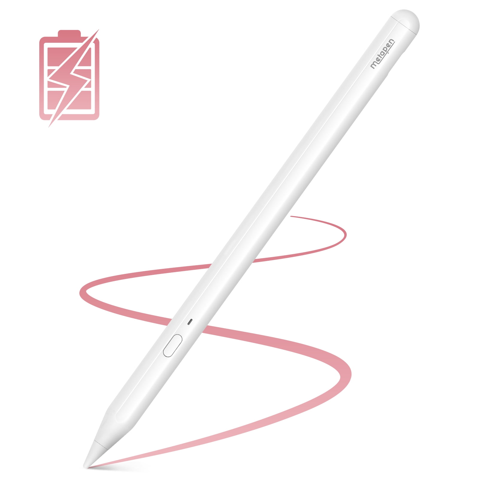 Metapen Pro iPad Stylus Pen with APP Customizable Shortcuts, Faster ...
