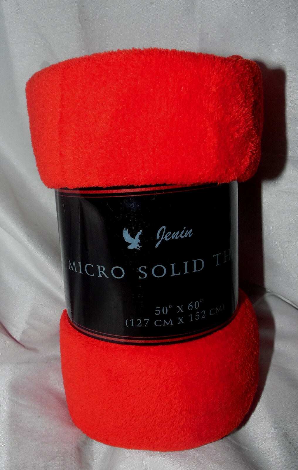 1 RED Solid Soft Warm Versatile Small Throw Lightweight Travel Micro ...