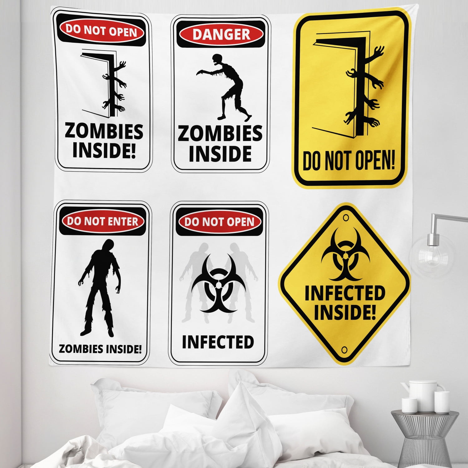 Zombie Tapestry, Warning Signs for Evil Creatures Paranormal ...