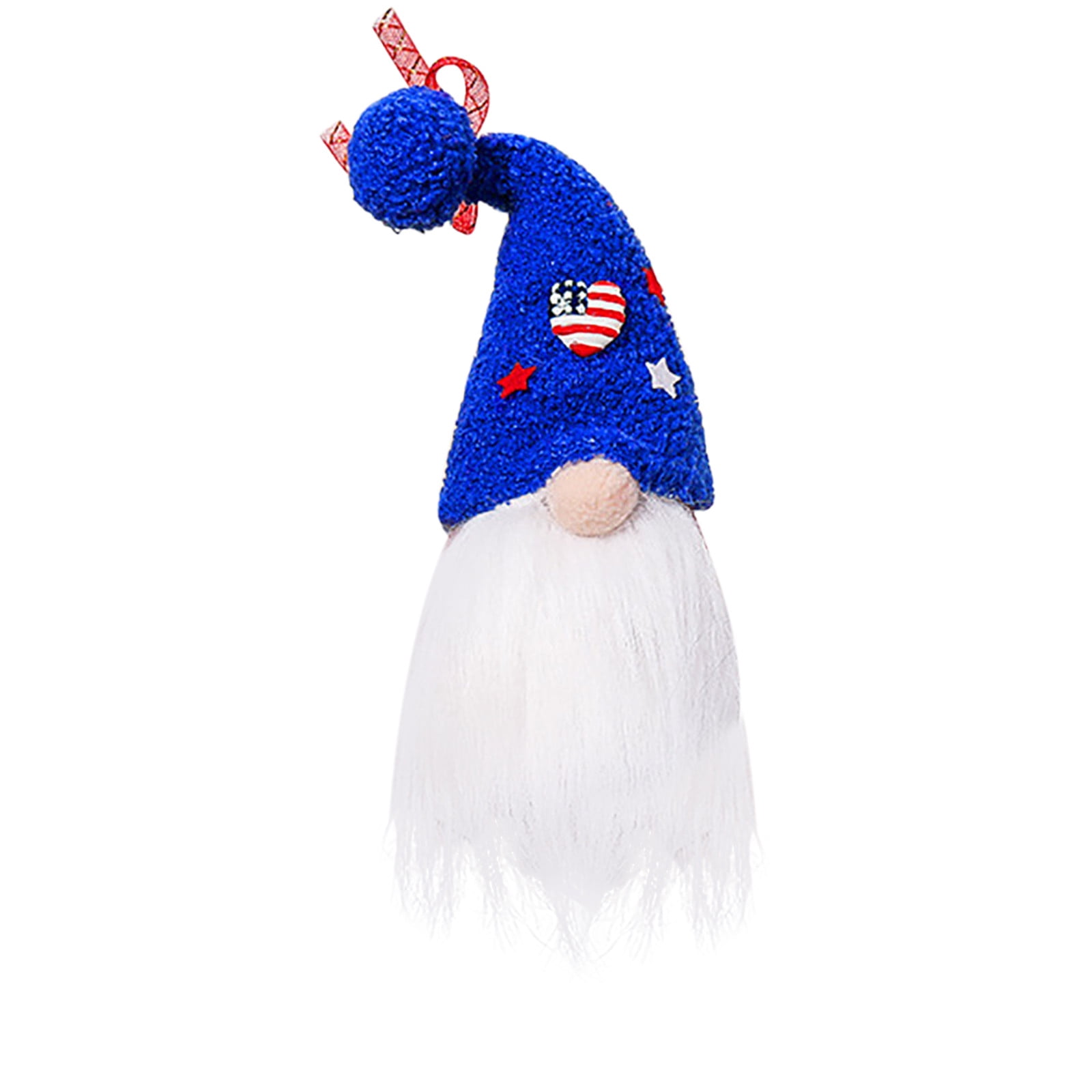 Wovilon 4Th Of July Patriotic Gnome Plush Elf Decorations Independence Gnome Doll Handmade ...
