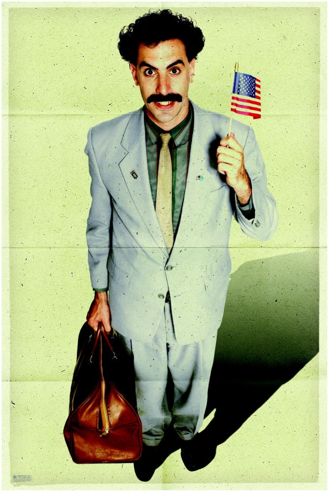 Borat Movie Poster 24inx36in (61cm x 91cm) Art Poster 24x36 Multi-Color ...