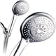 PowerSpa Extra-Large 5" Face 7-Setting Luxury Rainfall Hand Shower ...