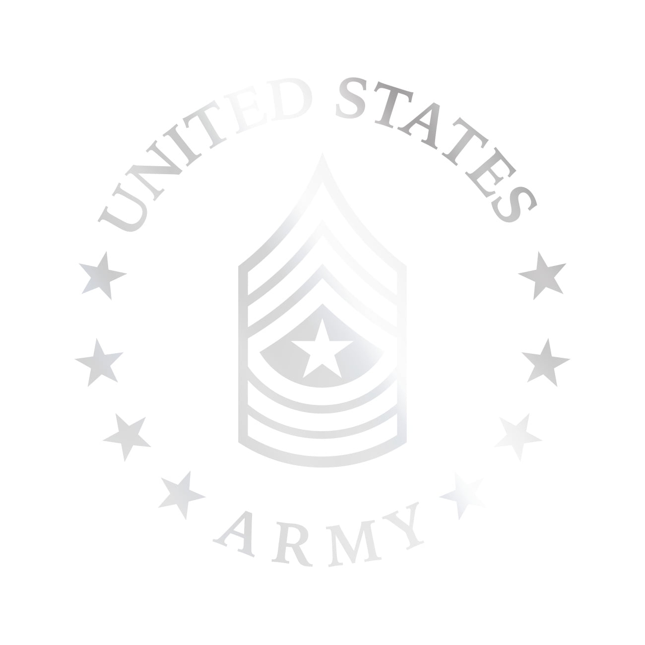 E-9 Sergeant Major US Army Rank Sticker Decal Die Cut - Self Adhesive ...