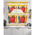 Children's Day Kitchen Curtains Sets 24 Inch Length with Valance, Funny ...
