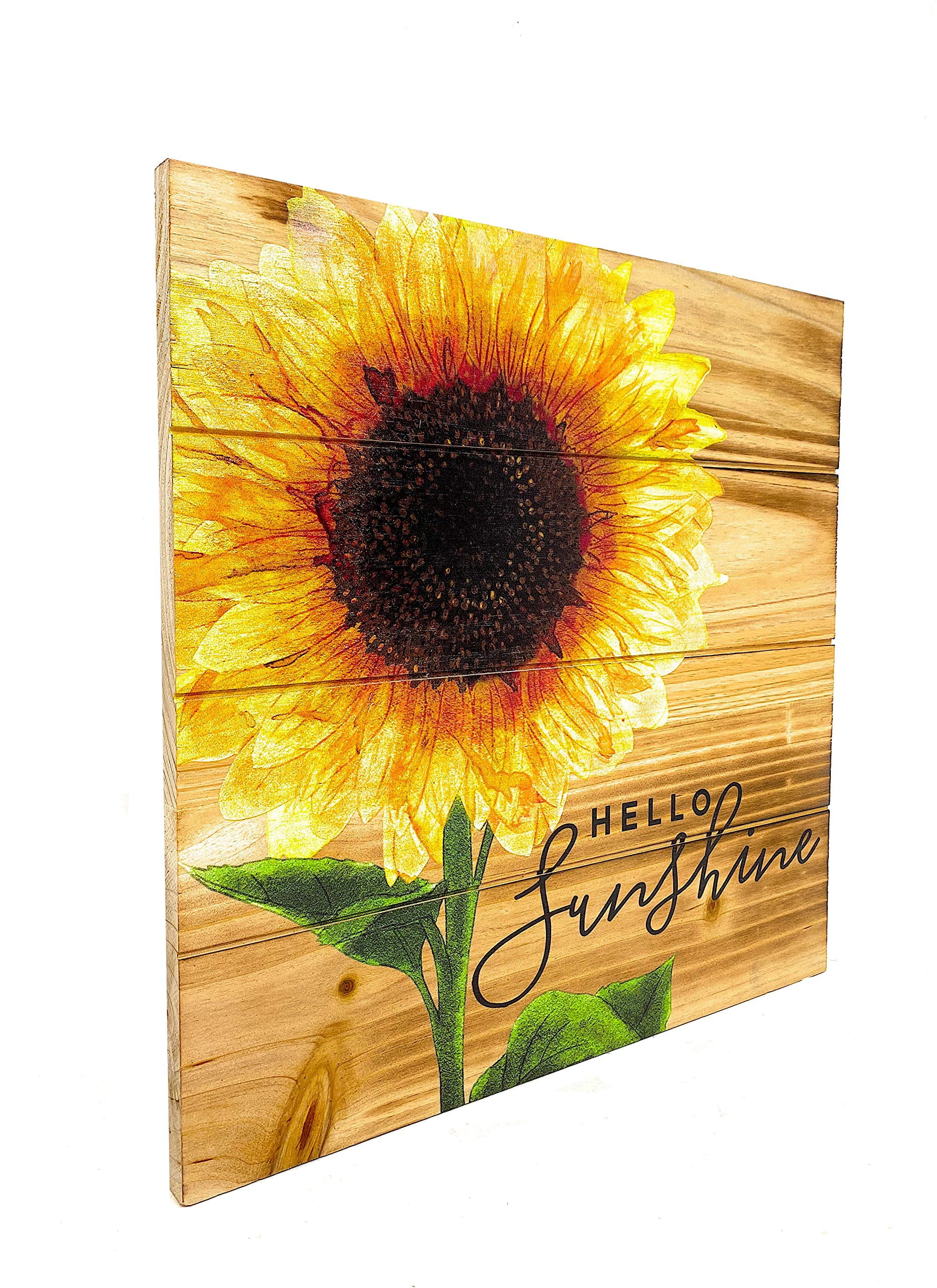 Sunflower Wall Art Decor / Hello Sunshine / Framed Modern Farmhouse ...