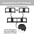 Mainstays Expandable Side by Side or Stacking TV Stand for TVs up to 70 ...