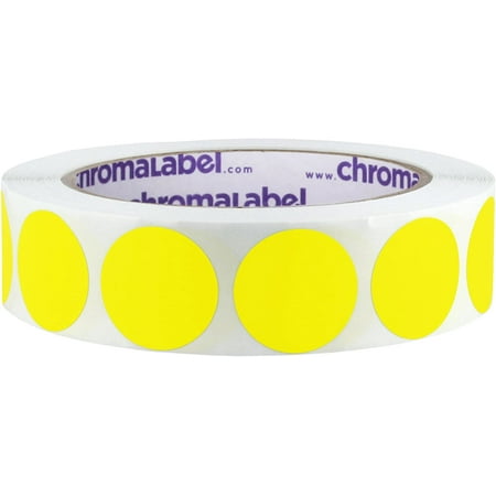 Label 1 Inch Round Removable Color-Code Dot Stickers, 500 per Roll ...