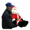 Big Plush Giant Stuffed Sitting Santa Claus 4 Feet Tall Soft Large ...