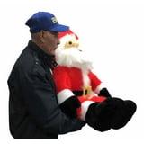 Big Plush Giant Stuffed Sitting Santa Claus 4 Feet Tall Soft Large ...