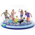 97" Splash Pad for Kids and Dogs, Extra Large Sprinkler Pad Non-Slip ...