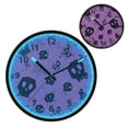 Skull Head Web Bow Pattern Wall Clock 12 Inch Voice Activated Night ...