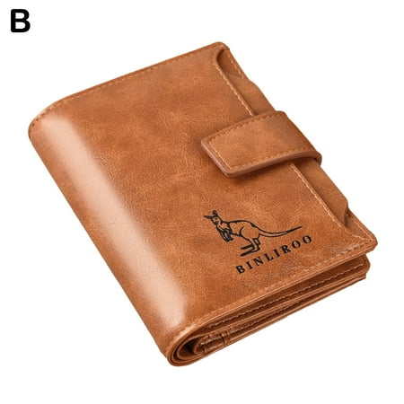 Men's SAFE ID Protection Leather Wallet Anti-theft Contactless Card ...