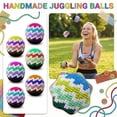 6-Pack Crochet Wave Stripe Non-Woven Fabric Beanbag Balls, Assorted ...