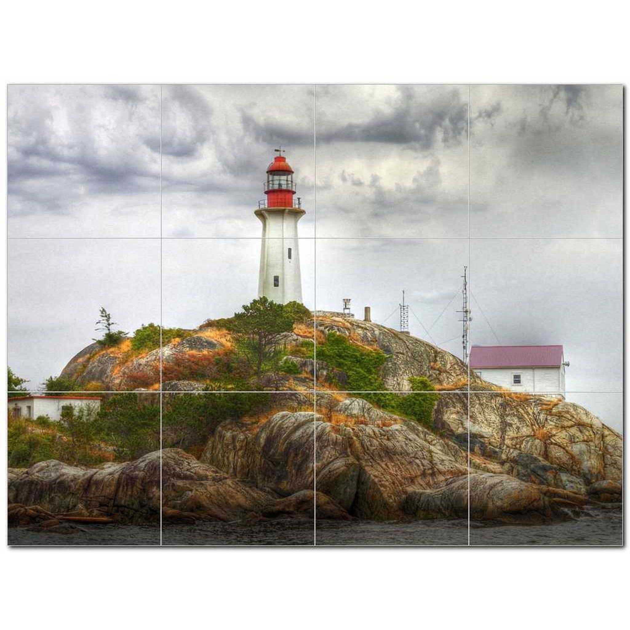 Lighthouse Picture Ceramic Tile Mural Kitchen Backsplash Bathroom ...