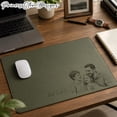 Custom Daddy Office Mouse Pad, Personalized Leather Workspace Desk Mat ...
