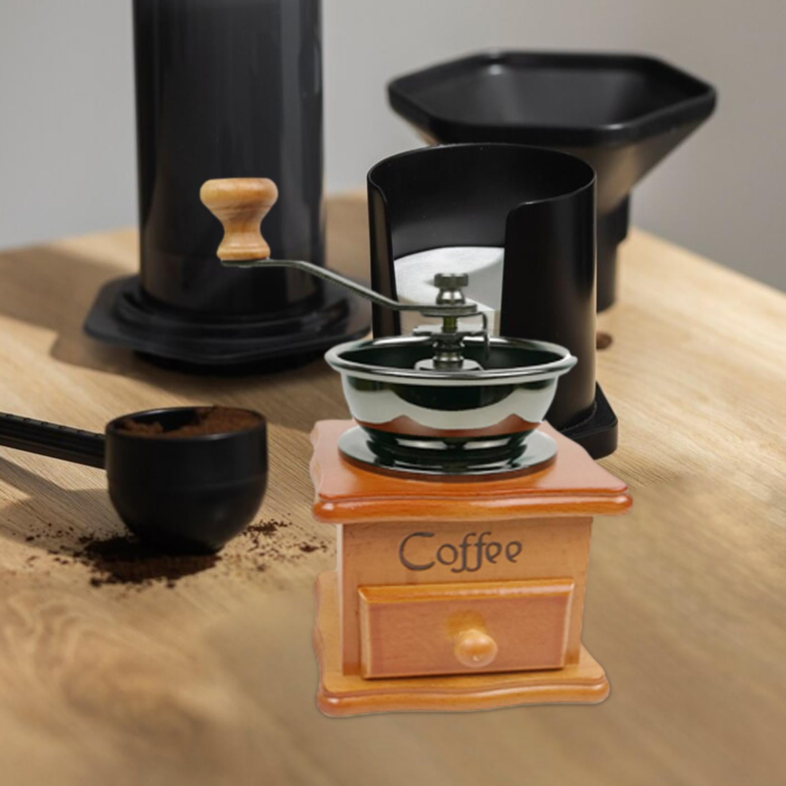 Molinillo de mano de madera de estilo Vintage, molinillo de café de ...