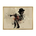 Designart Woman Playing Jazz Trumpet FLOAT FRAME WALL ART - Walmart.ca