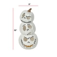 18-Inch Jack Stack Pumpkin White Color Halloween Decoration The ...