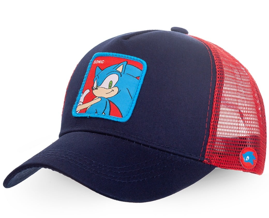Sonic The Hedgehog Adult Mesh Adjustable Snapback Baseball Cap Hat ...