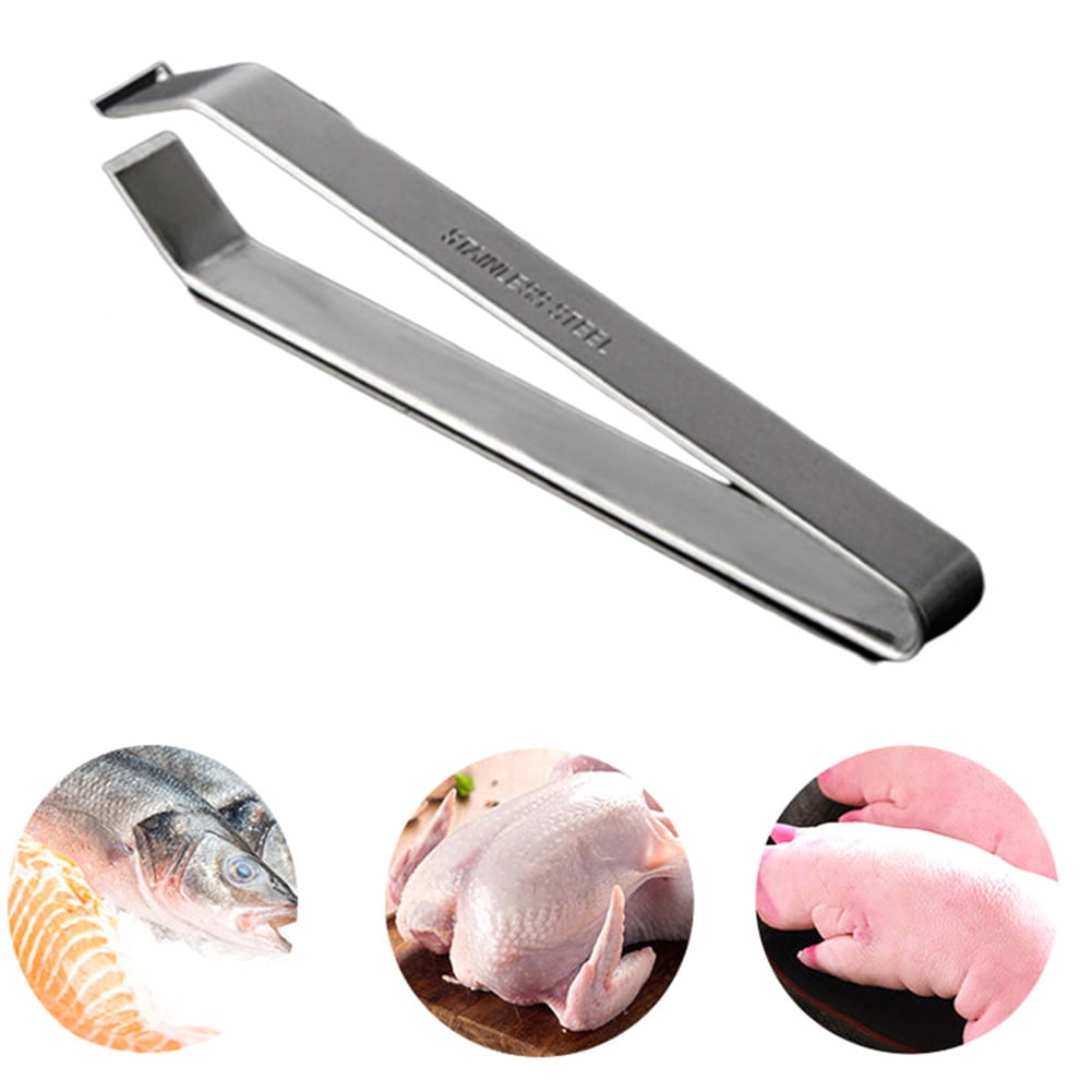 Aofa Metal Fish Bone Remover Chicken Plucking Feather Nipper Tweezers ...