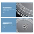 2Pcs Clear Plastic Turntable Kitchen Display Turntable 360-degree ...