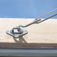 Diamond Pad Eye Plates for Outdoor Installation, Corrosion Resistant ...