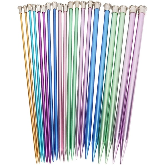 Knit Picks Rainbow 14 inch Wooden Straight Knitting Needle Sets ...