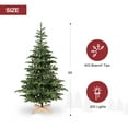 Christmas Trees 5 ft Pre lit, Bringstar Wooden Stand Tree w/ 403 PE PVC ...