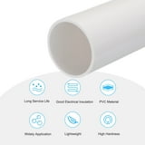 Rigid Round Pipe 45.2mm ID 50mm OD 20cm/8" Length White High Impact for ...