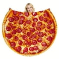 Warm Pizza Food Blanket Super Soft Plush Throw Blankets For Bed Sofa ...