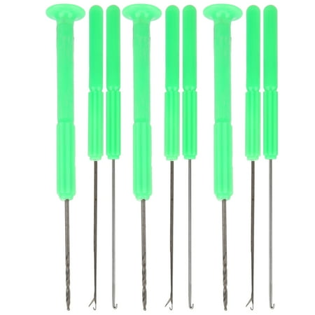 Fishing Rigging Bait Needle, 3 Set Harpoon Needle Green Needle+Drill ...
