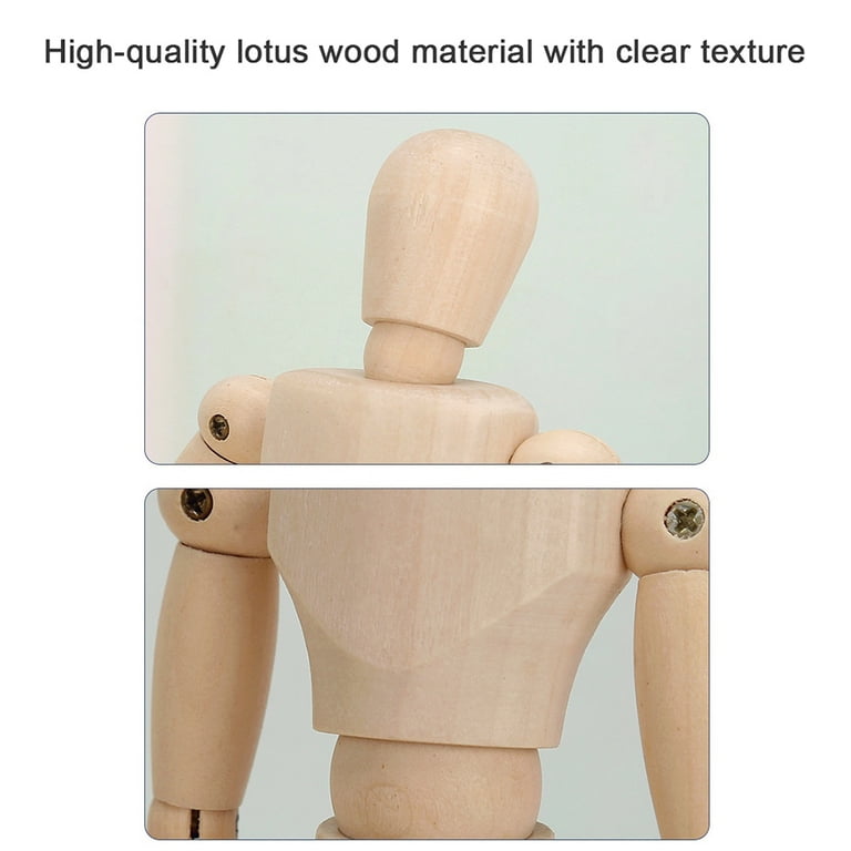 Artist Sketching Tool 6 Piece Wooden Artist Mannequin Set - Poseable ...