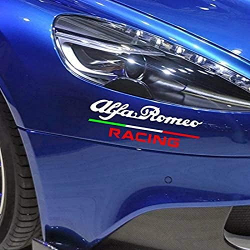 Italy Flag Racing Emblem,Car Side Badge DIY Sticker,for Alfa Romeo 4C ...