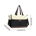 Color Block Women's Lunch Tote Bag with 15.6 Inch Laptop Compartment ...