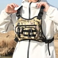 Fishing Nylon Backpack, Outdoor Chest Pack with Adjustable Shoulder ...